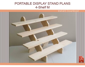 Portable Display Stand Plans DIY Wooden Craft Fair Display | Etsy