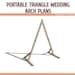 Portable Triangle Wedding Arch DIY Plans - Wedding Arbor Building Plans ...