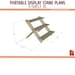 DIY Portable Display Stand Plans, Wooden Craft Fair Display (PDF) - Etsy