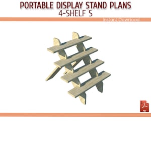 Portable Display Stand Plans, DIY Wooden Craft Fair Display Stand ...