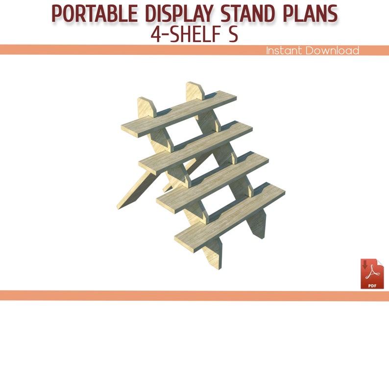 Portable Display Stand Plans DIY Wooden Craft Fair Display - Etsy