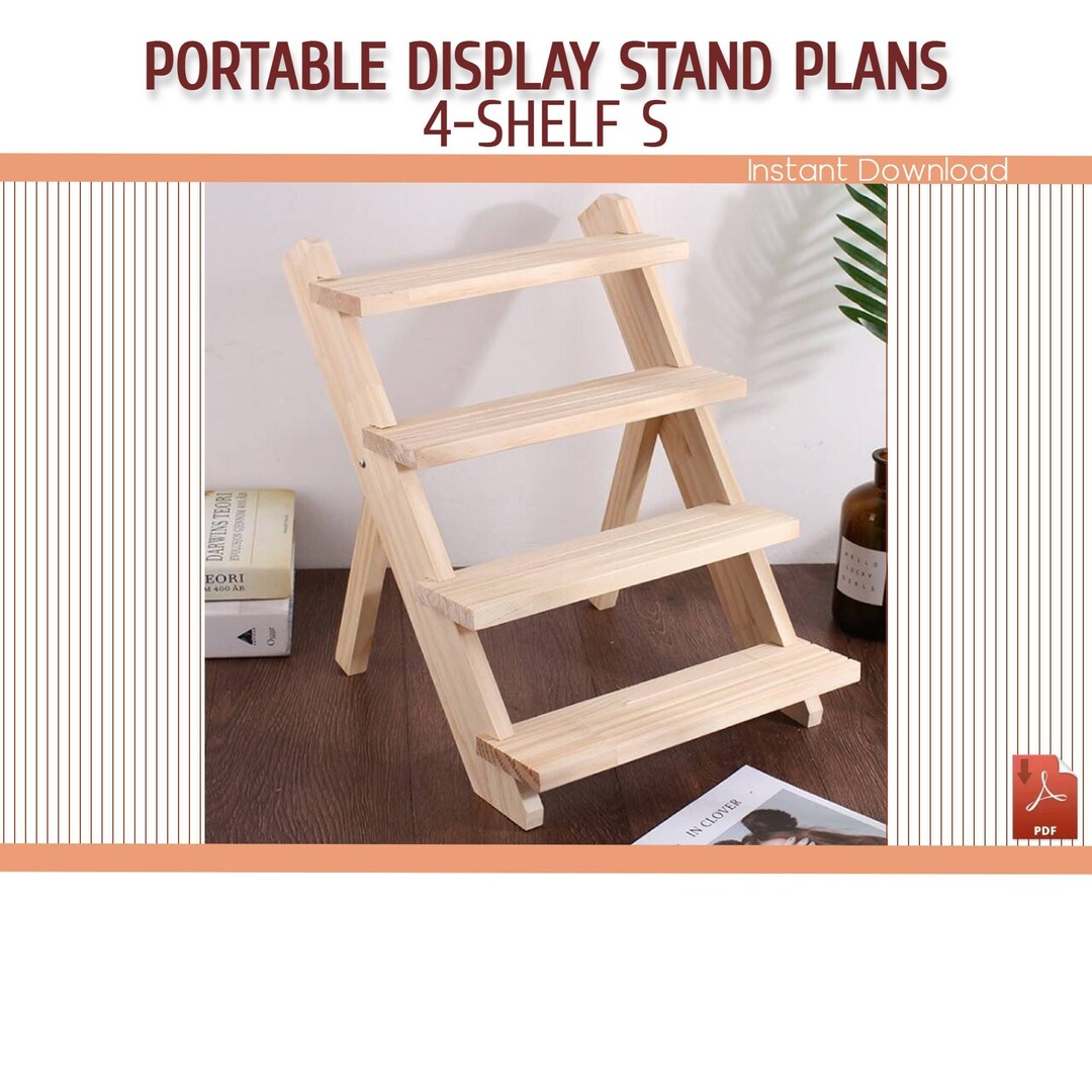Portable Display Stand Plans, DIY Wooden Craft Fair Display Stand ...