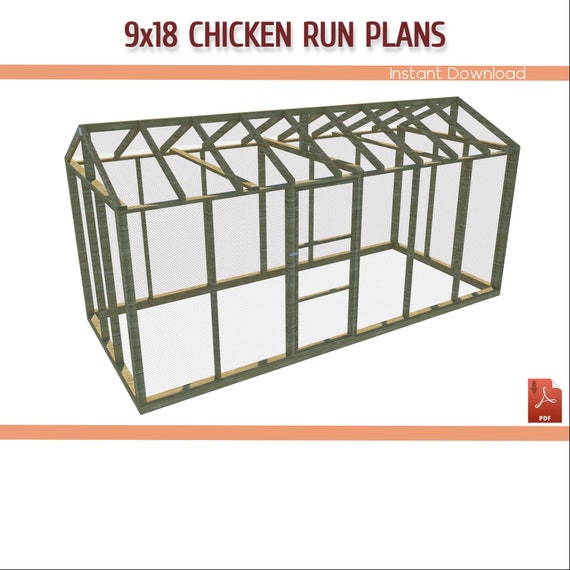 Large Chicken Run Plans