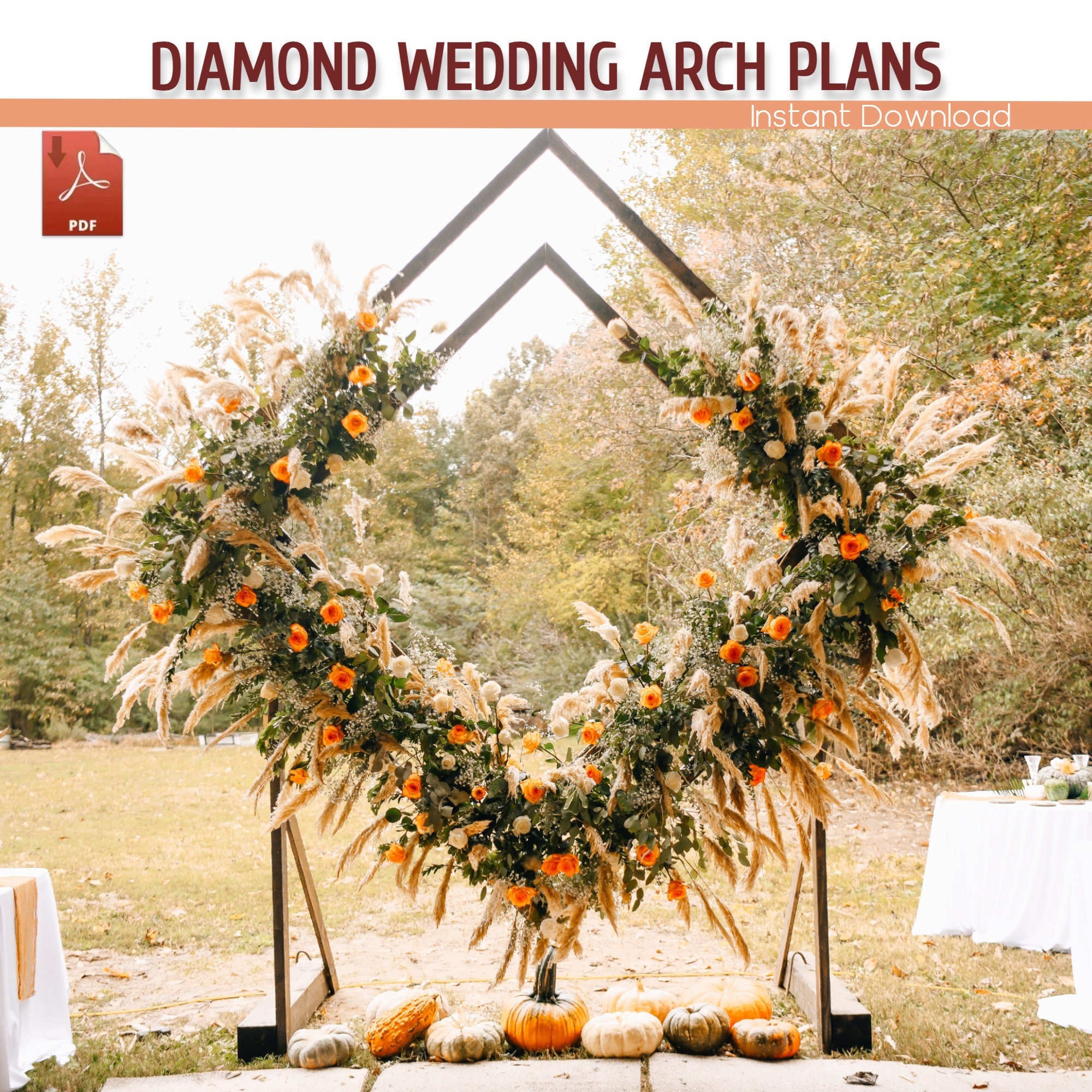 Diamond Wedding Arch Building Plans DIY Diamond Wedding Arch Plans ...