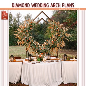 Diamond Wedding Arch Building Plans DIY Diamond Wedding Arch Plans ...