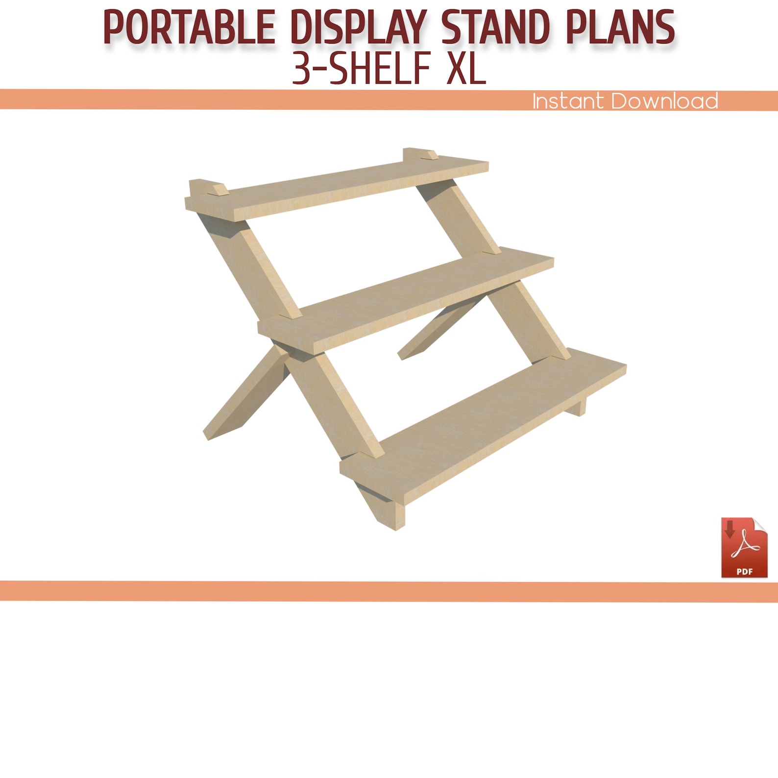Portable Display Stand Plans, DIY Wooden Craft Fair Display Stand ...