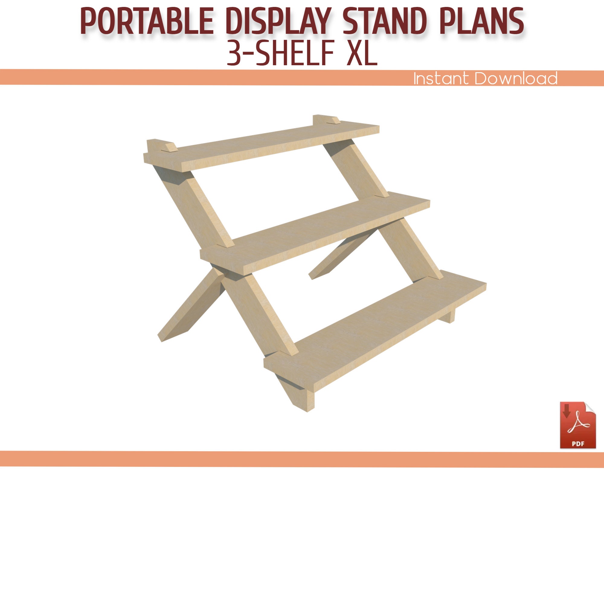 Portable Display Stand Plans, DIY Wooden Craft Fair Display Stand ...