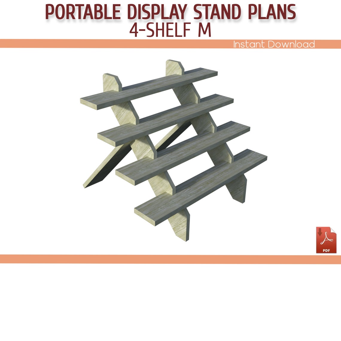 Portable Craft Fair Display Stand Plans DIY Wooden Display - Etsy