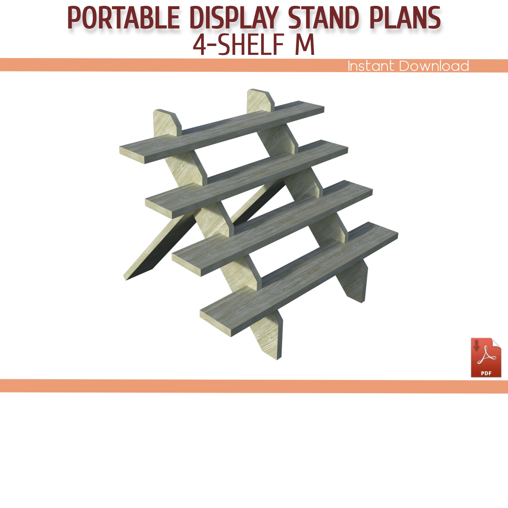 Portable Craft Fair Display Stand Plans DIY Wooden Display - Etsy