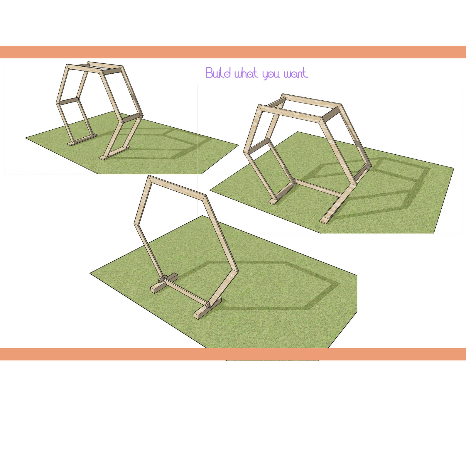 Hexagon Wedding Arch DIY Plans Wooden Hexagon Wedding Arch - Etsy