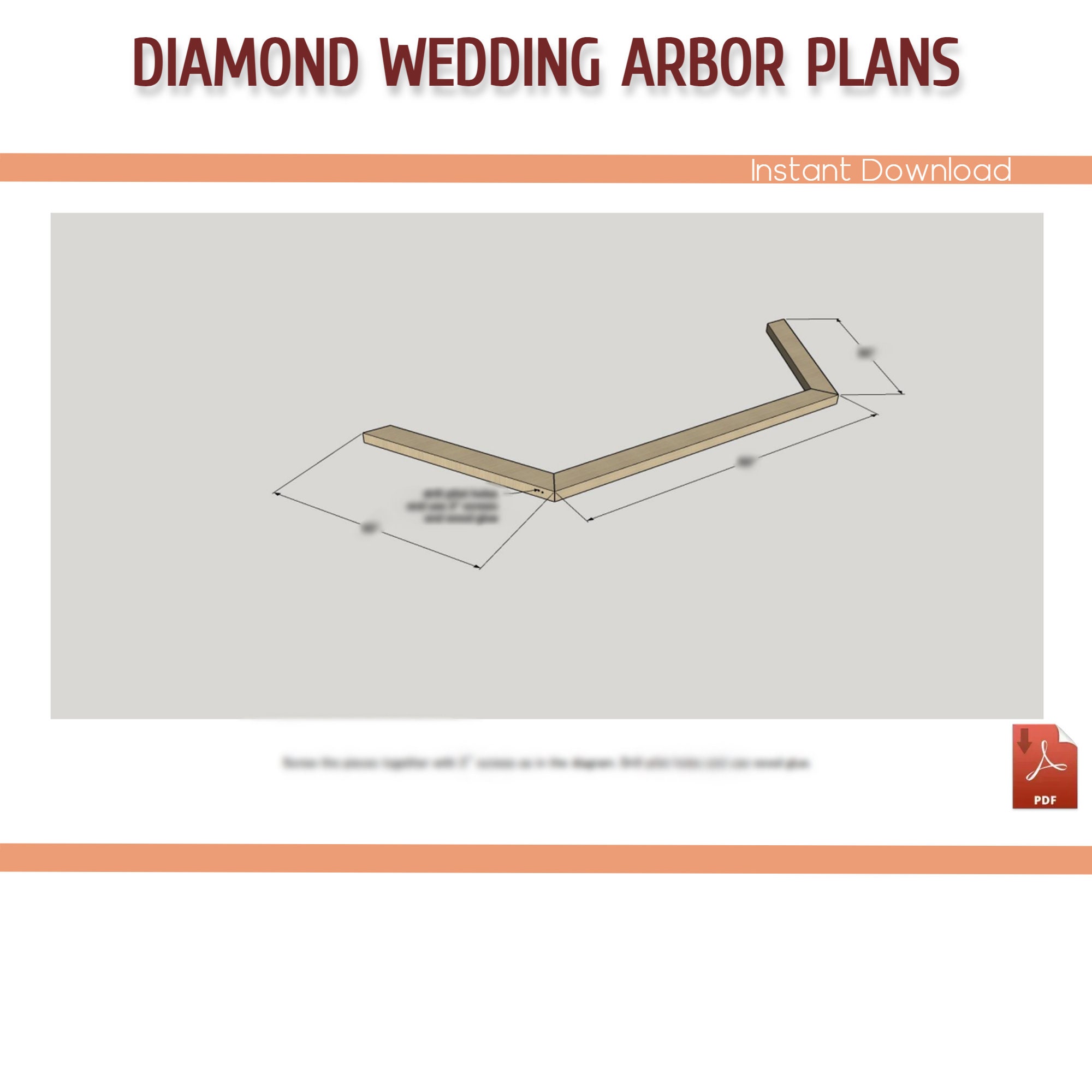 Diamond Wedding Arch DIY Plans - Diamond Wedding Arbor Building Plans ...