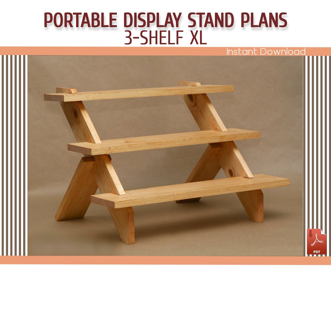 Portable Display Stand Plans, DIY Wooden Craft Fair Display Stand ...