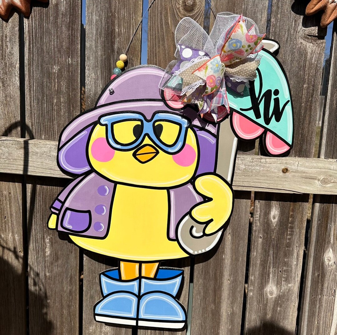 Duck Door Hanger, Front Door Decor, Summer Door Sign, Spring Door ...