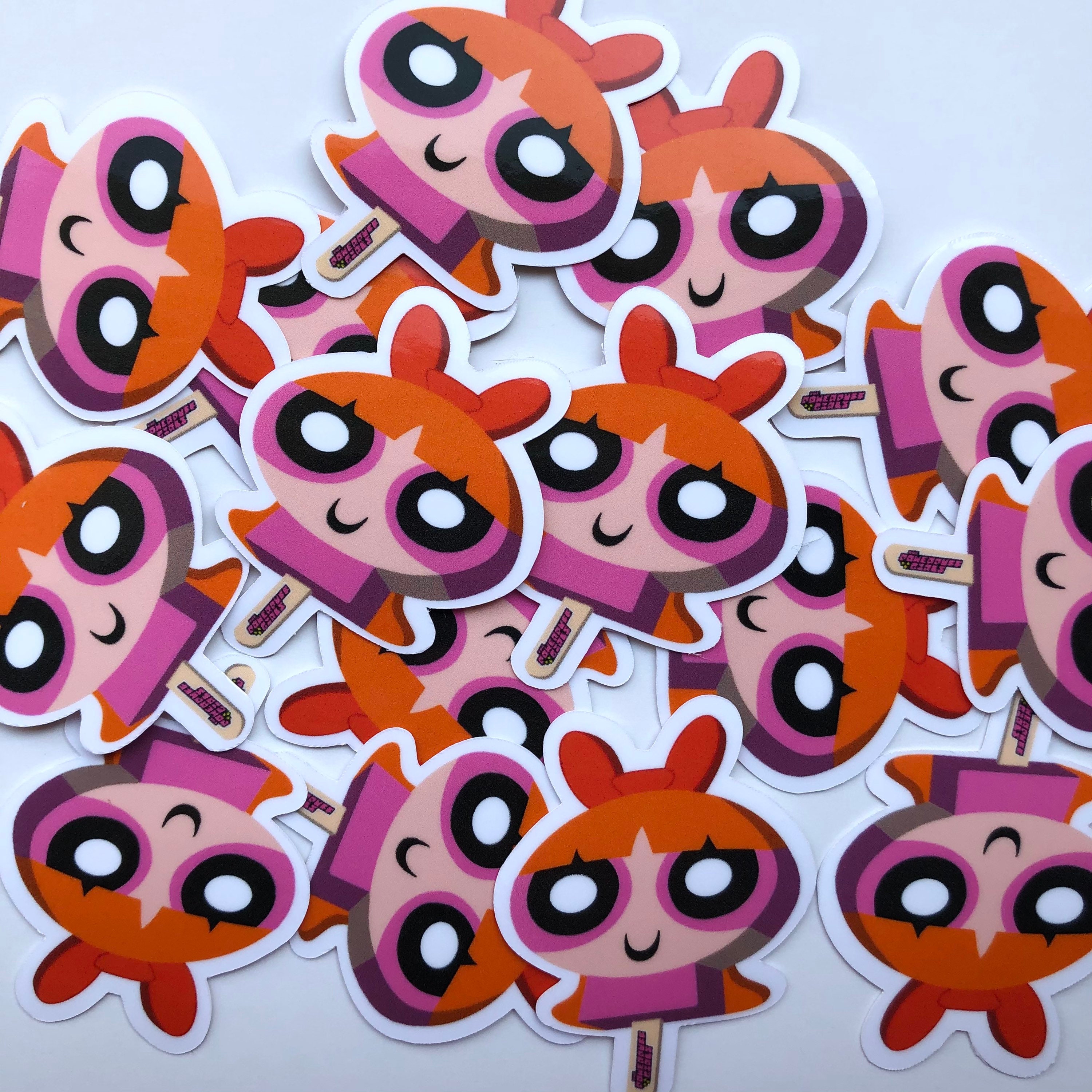 Powerpuff Girls Sticker, Blossom Sticker, Popsicle Sticker, Ice Cream ...