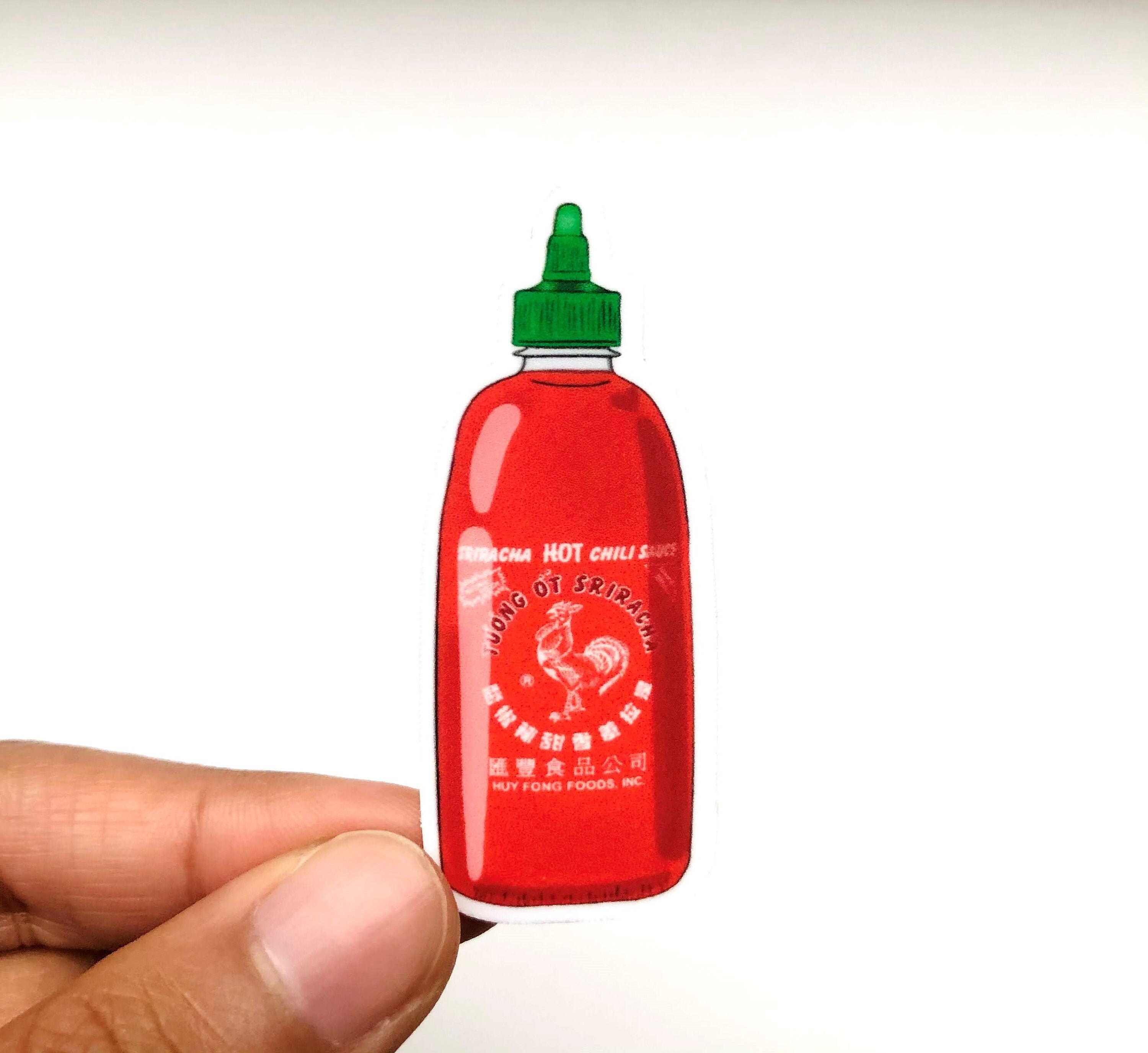 Sriracha Sticker, Asian Hot Sauce Sticker, Asian Sauce Sticker, Asian ...