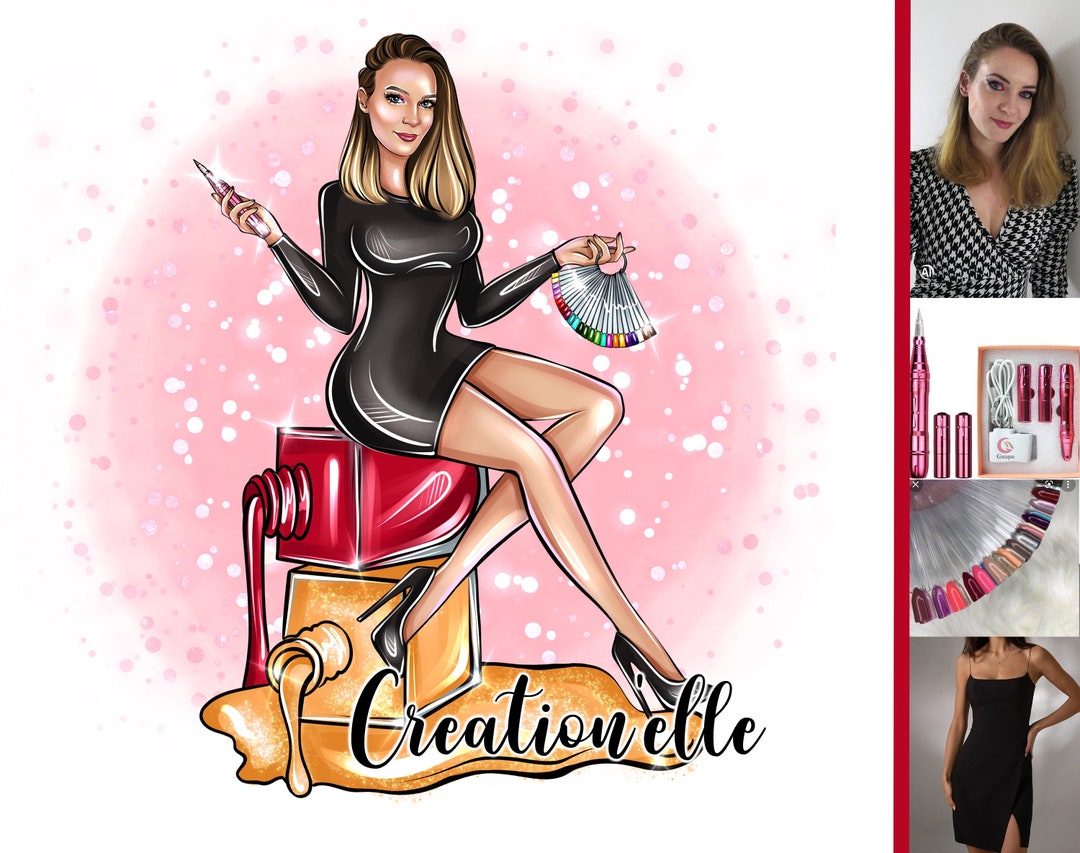 Nail Technician Logo,nail Artist Logo,nail Designer Logo,nail Saloon ...