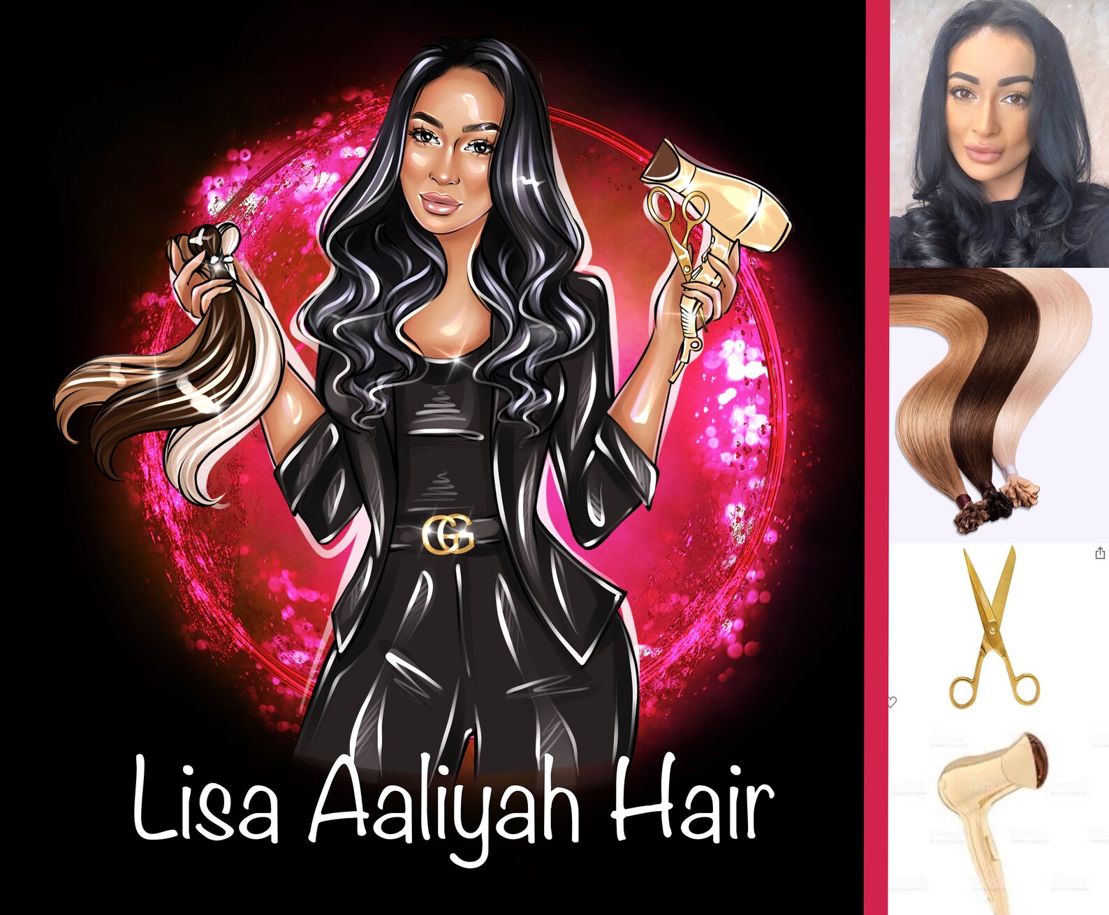 Hair Saloon Logo,hairdresser Logo,hair Stylist Logo,hair Extension Logo ...
