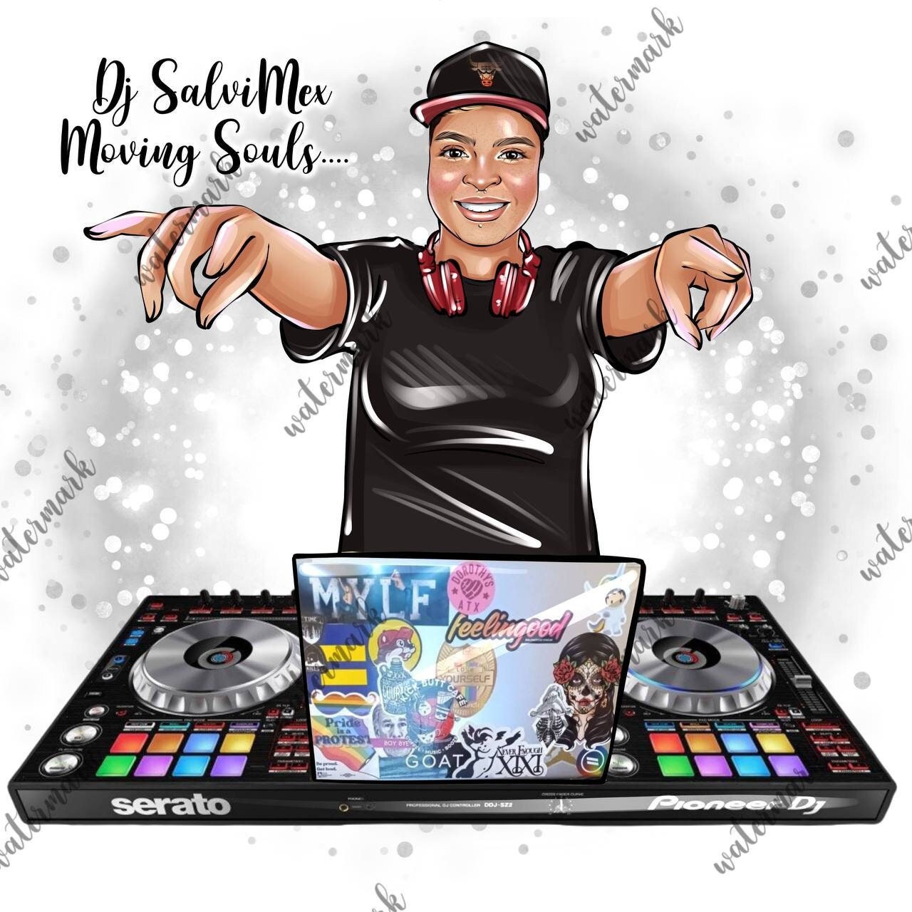 Cartoon Dj Mixer