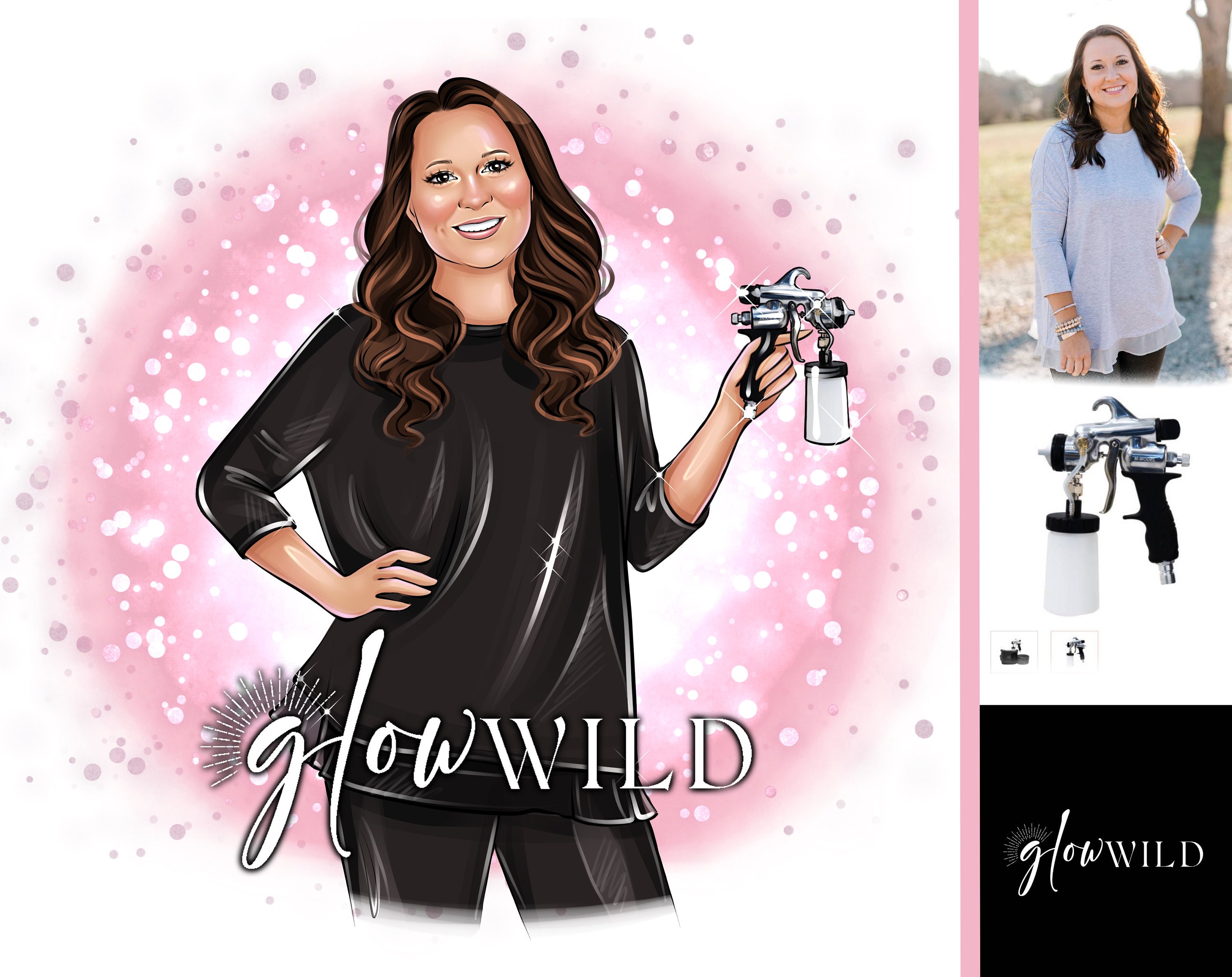 Spray Tanning Logo,tanning Logo Design,tanning Advertising, Airbrush ...