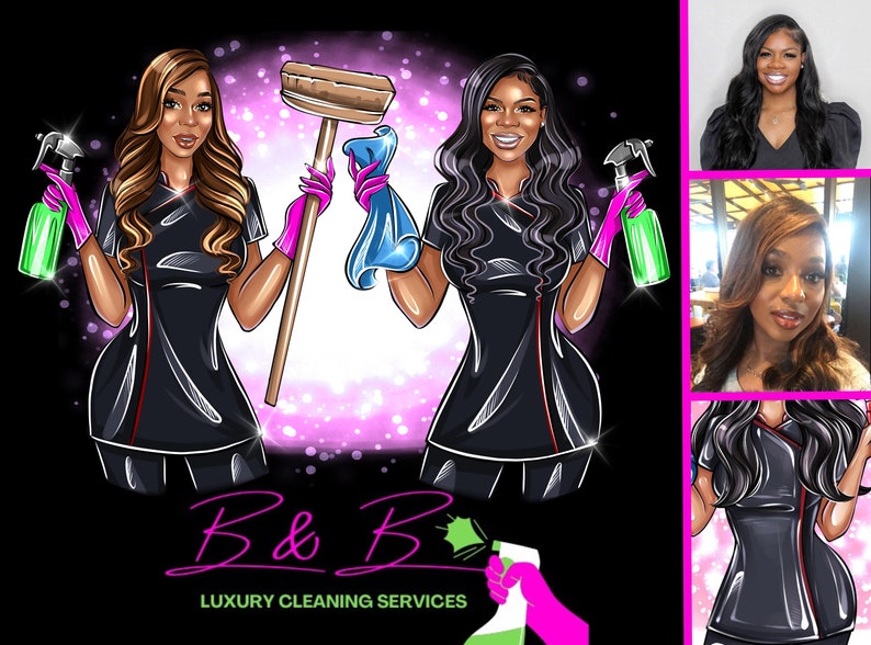 Cleaning Business Logo,house Chores Logo,cartoon Logo Design,office ...