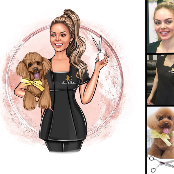 Custom Cartoon Dog Decal - Etsy