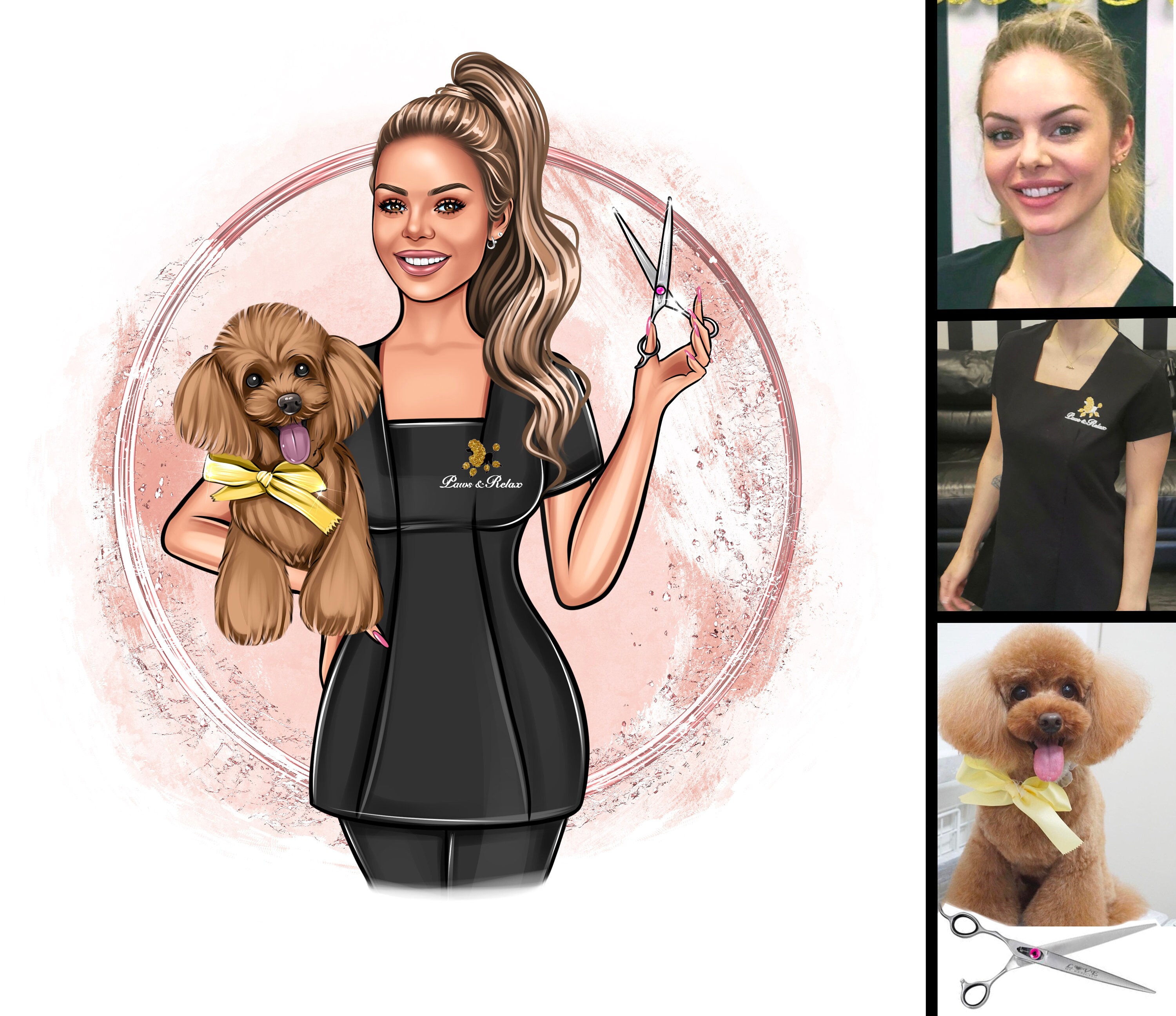 Travel Agent Logocustom Cartoon Logodigital Portrait | Etsy