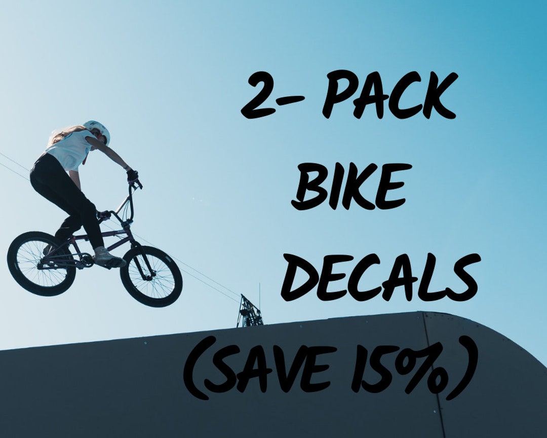 Funny Bike Decal - 2 Pack (sale) - Outdoor Vinyl Decal for Your Bike or ...