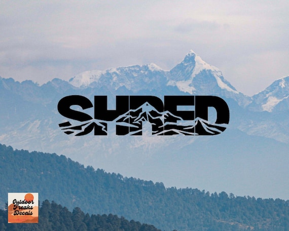 Shred Outdoor Vinyl Decal for Cars Windows Bikes Bottles - Etsy