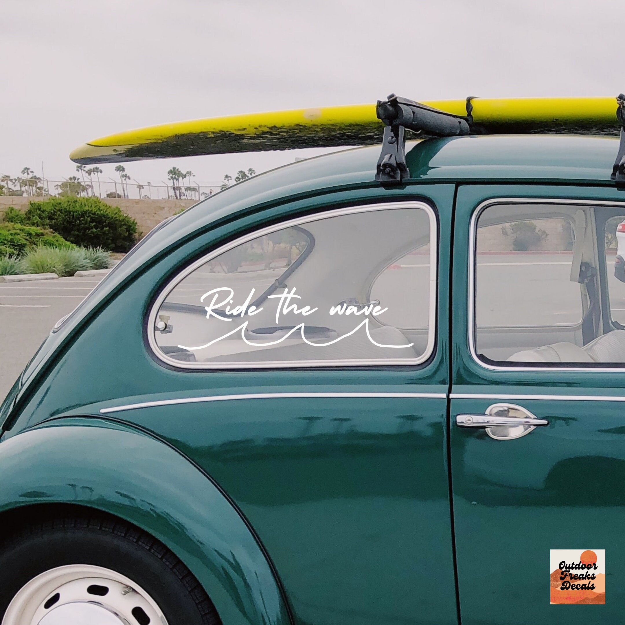 Ride the Wave - Outdoor Vinyl Decal for Your Surfboard, Camper, Car ...