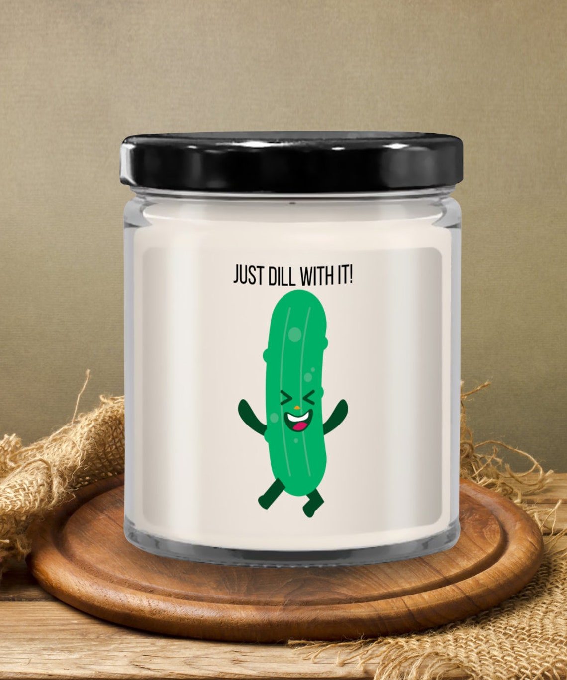 Pickle Candle Just Dill With It Unique Pickle Lovers Gift With Cute ...