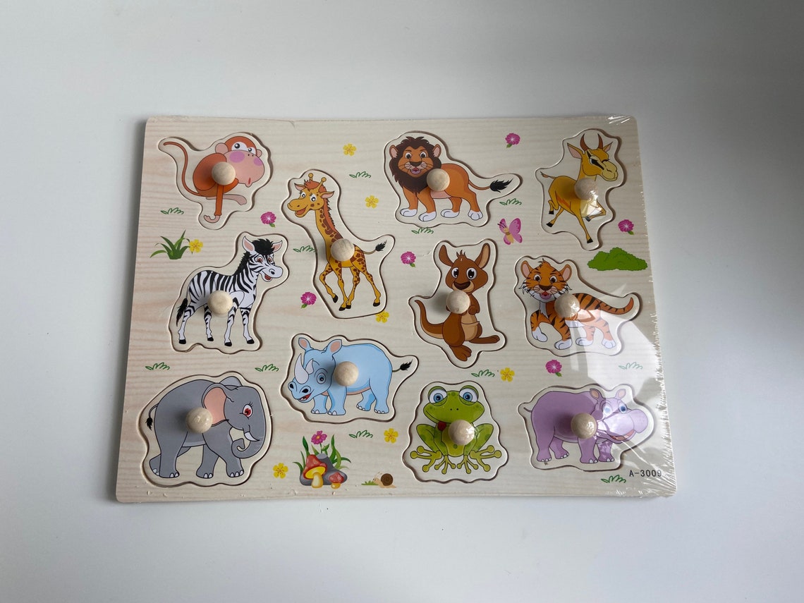 Wooden Jigsaw Puzzles Toys for Kids /early Years Learning | Etsy