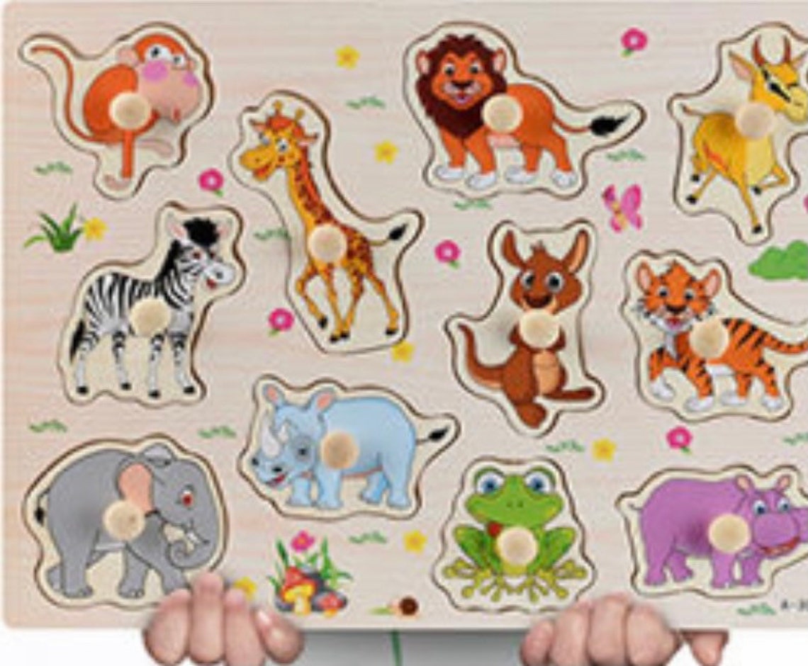 Wooden Jigsaw Puzzles Toys for Kids /early Years Learning | Etsy