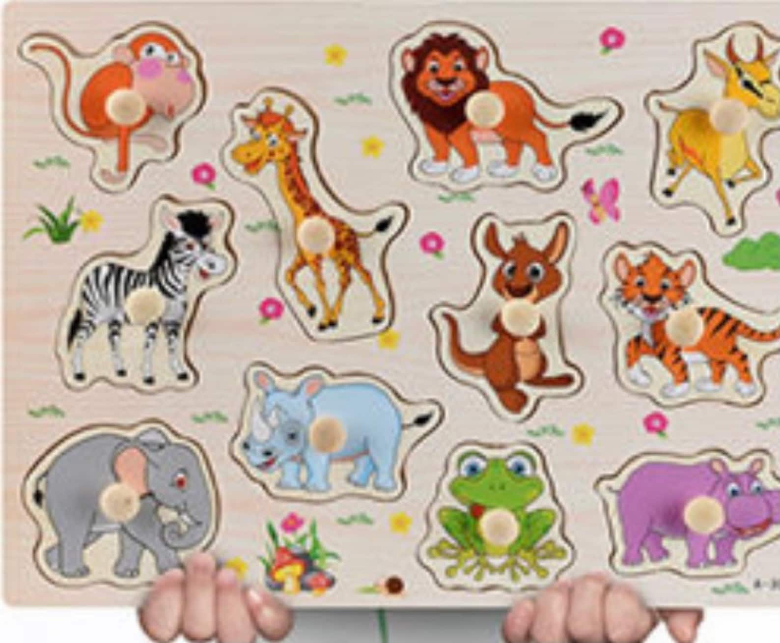 Wooden Jigsaw Puzzles Toys for Kids /early Years Learning | Etsy