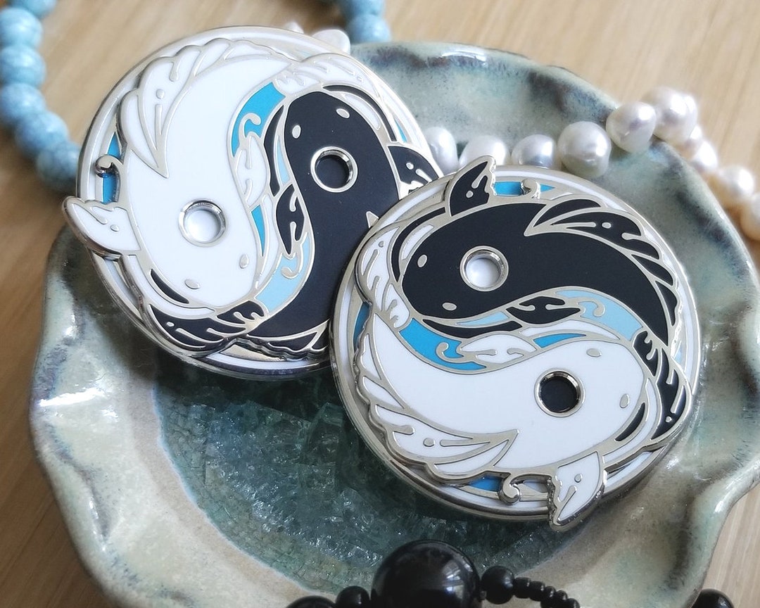 Koi Spirit Spinner Enamel Pin - Etsy