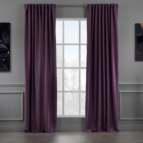 Purple Curtain - Etsy