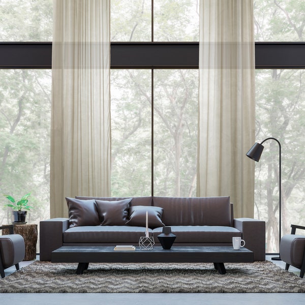 Triple Pinch Pleat Cafe Curtains - Etsy