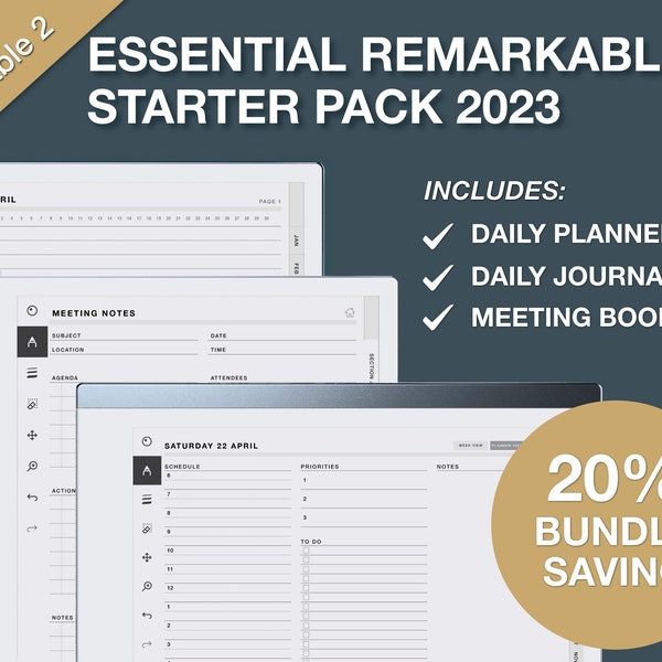 Remarkable 2 Templates Bundle - Etsy
