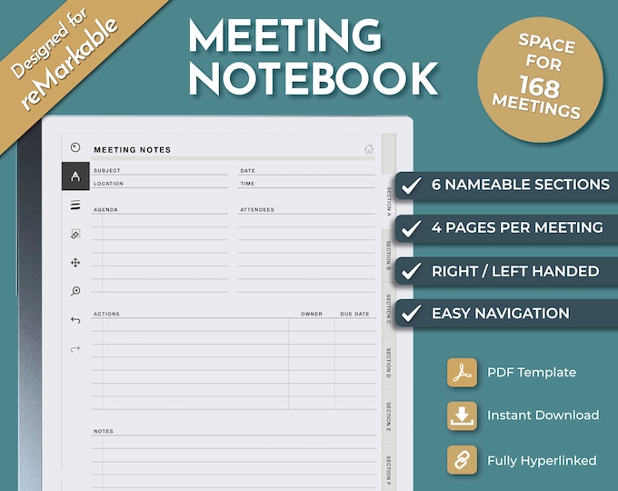 Remarkable Meeting Notes Template Remarkable 2 Template Meeting ...