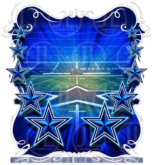 Football Background / Blue Star Background 5 Png. Files to Download - Etsy