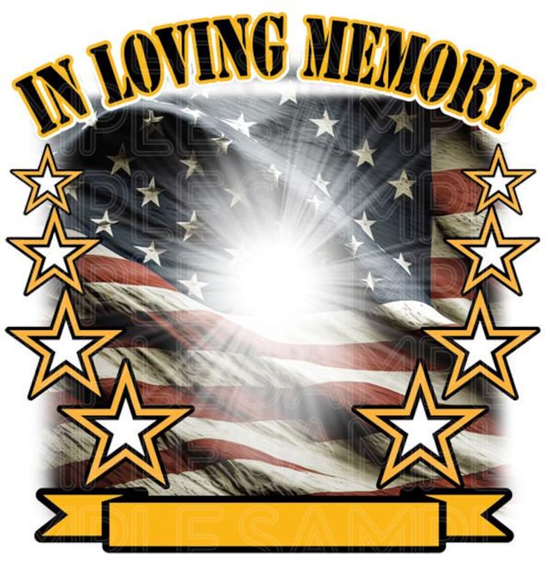 4 Army Backgrounds for "in Loving Memory" - Etsy
