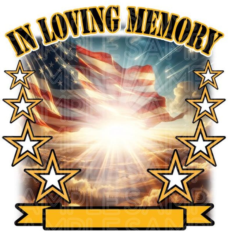 4 Army Backgrounds for "in Loving Memory" - Etsy