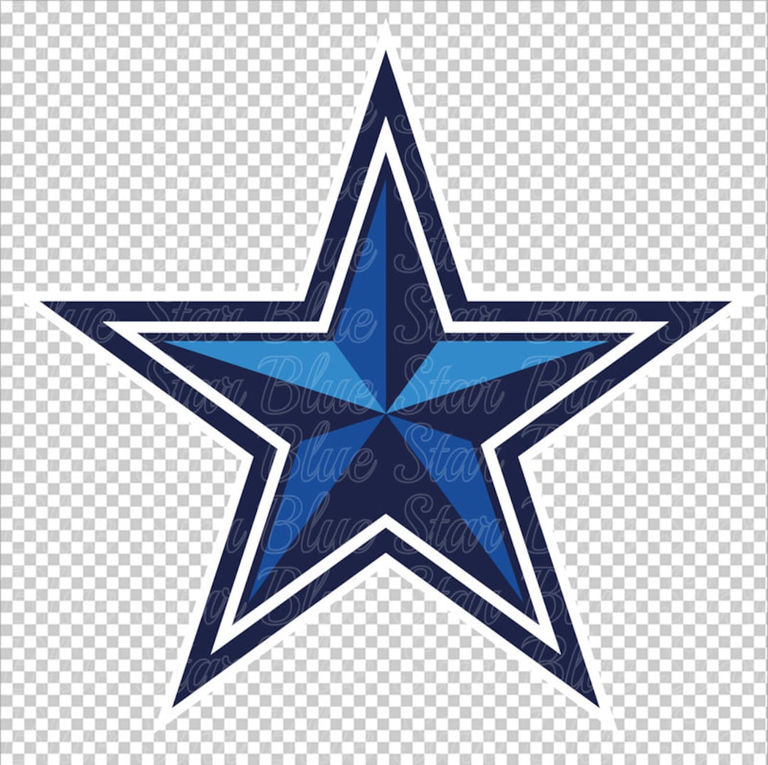 3 Dimensional Blue Star Digital File in Ai, Eps, Jpg, Png and Svg (no ...