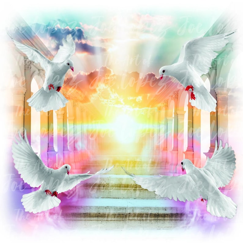 In Loving Memory Heavenly Dove With Columns - Etsy