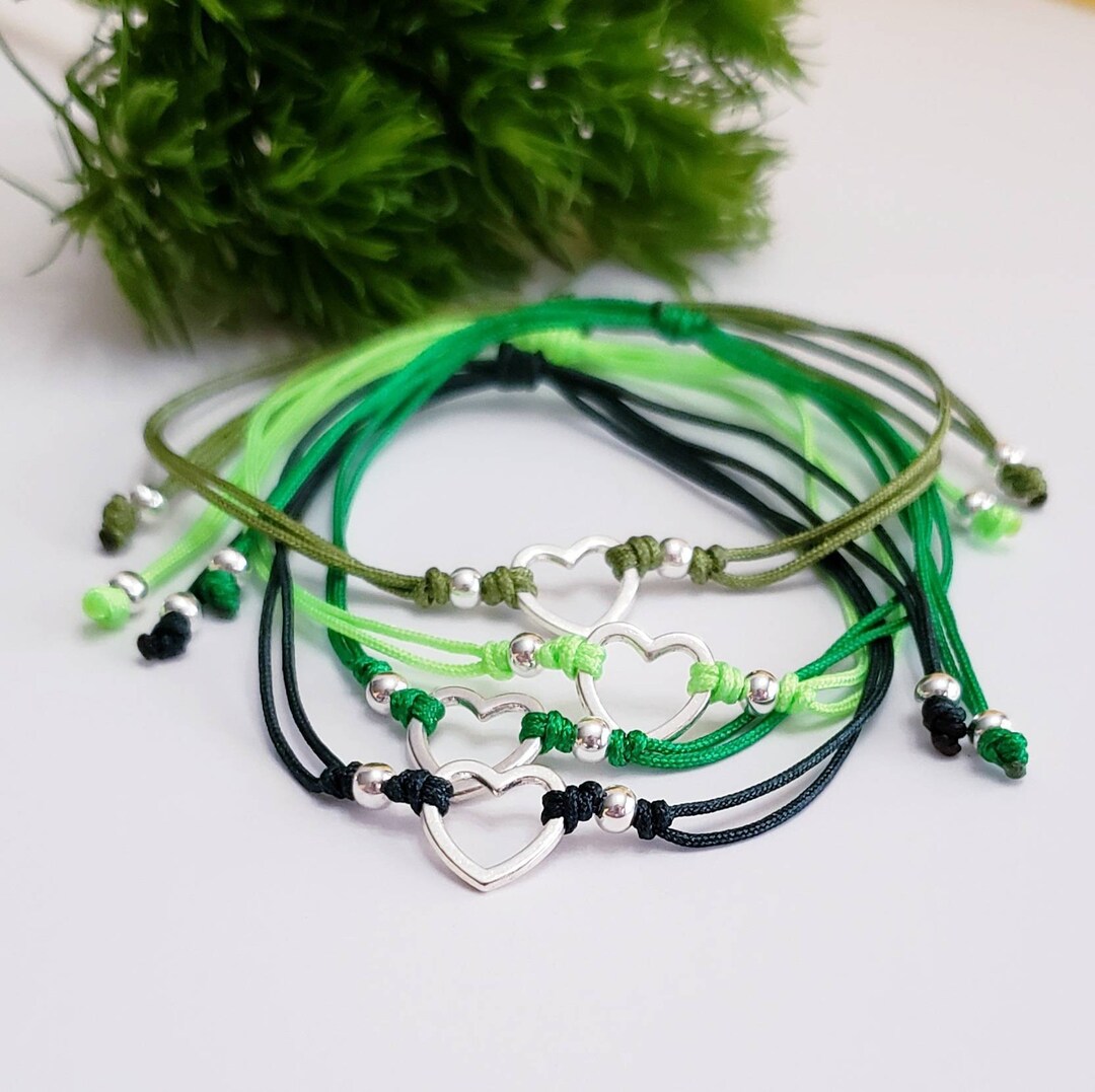 St Patricks Day Bracelet, Shamrock Bracelet, Green Bracelet, Irish ...