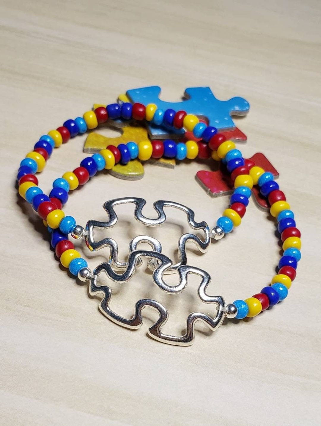 Autism Awareness Bracelet, Autism Mom, Autism Acceptance, Spectrum Gift ...