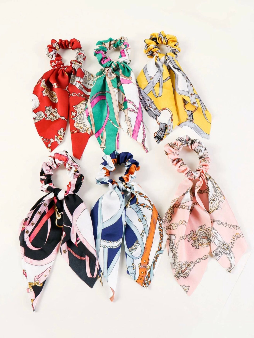 Horse Girl Scarf Scrunchie Multiple Colors Horse Lover Chain - Etsy