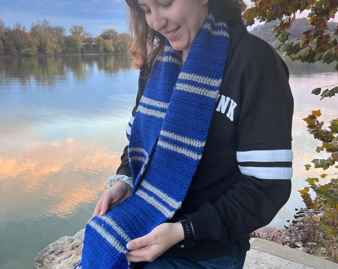 Ravenclaw Scarf, Harry Potter Scarf, Cowboys Scarf, Handmade Scarf ...