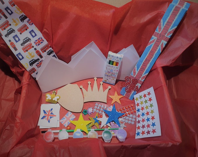 King Charles Coronation Craft Kit Children's Arts and Crafts Activity ...