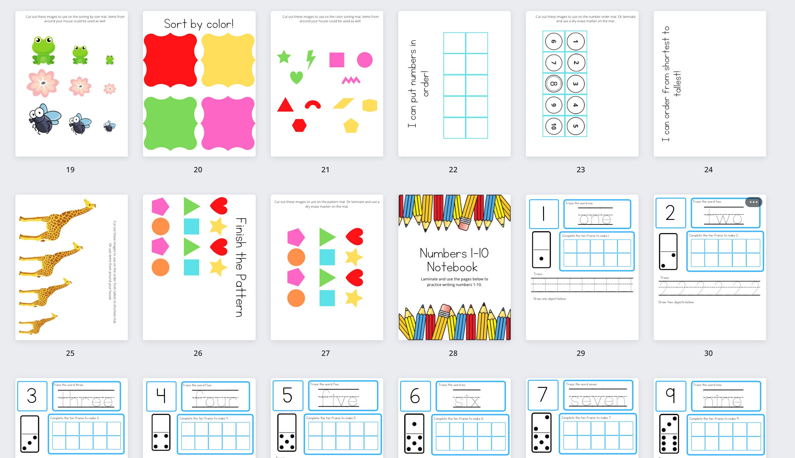 Prek Pack - Etsy Canada