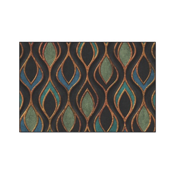 Home & Living Nonskid Rustic Floor Mat Heavy Duty Floor Mat Black and ...